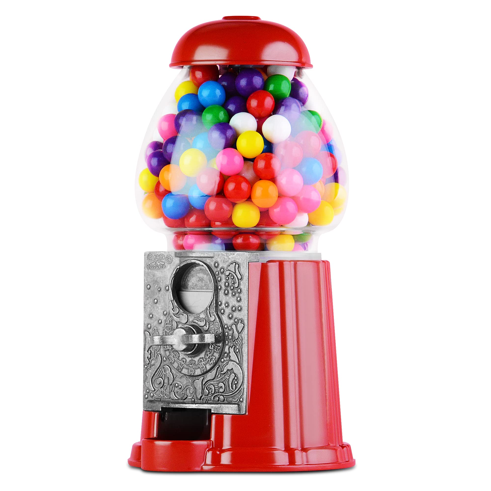 9 Inch Gumball Machine for Kids - Small Gumball Bank - Metal Candy Dis ...